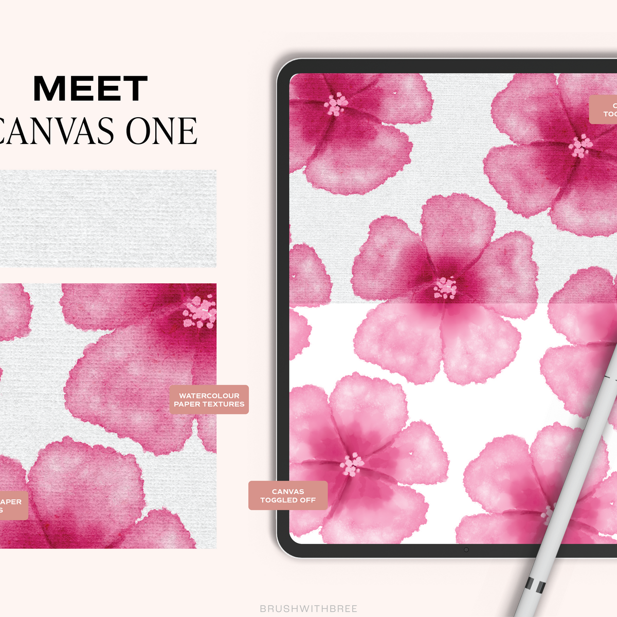 The Best Realistic Watercolour Canvas Set for Procreate – brushwithbree