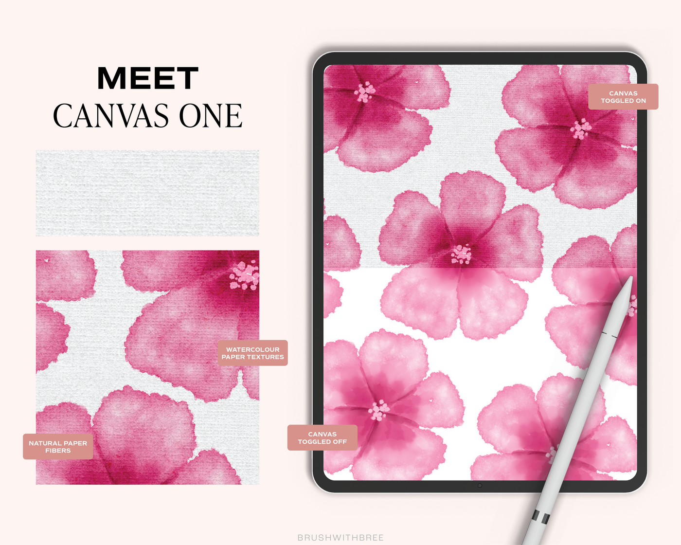 The Best Realistic Watercolour Canvas Set for Procreate – brushwithbree