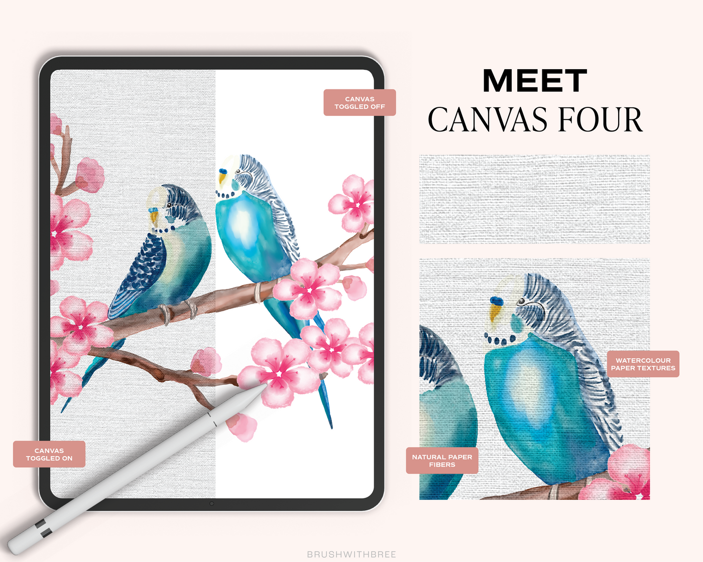 The Best Realistic Watercolour Canvas Set for Procreate – brushwithbree