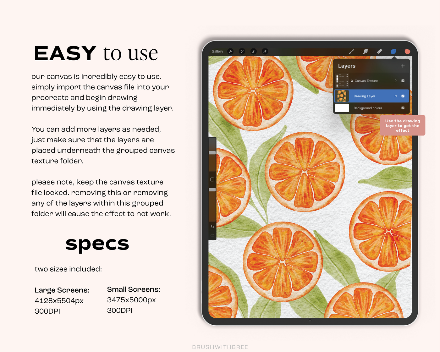 The Best Realistic Watercolour Canvas Set for Procreate – brushwithbree